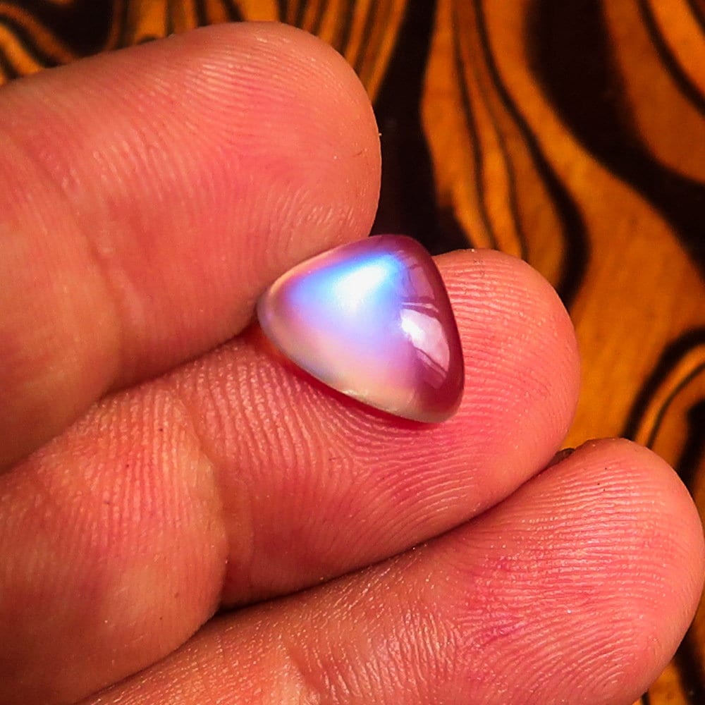 Loose Moonstone Crystal, Designer Gem, Irregular Shaped Ceylon ...