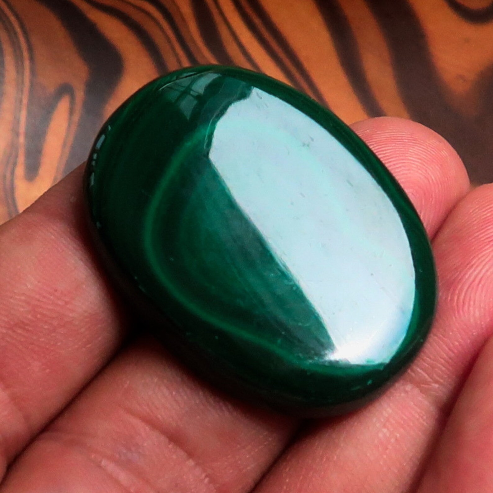 Ovaal gevormd Groen Malachiet Cabochon 845 CT 39 mm x 29 mm - Etsy ...