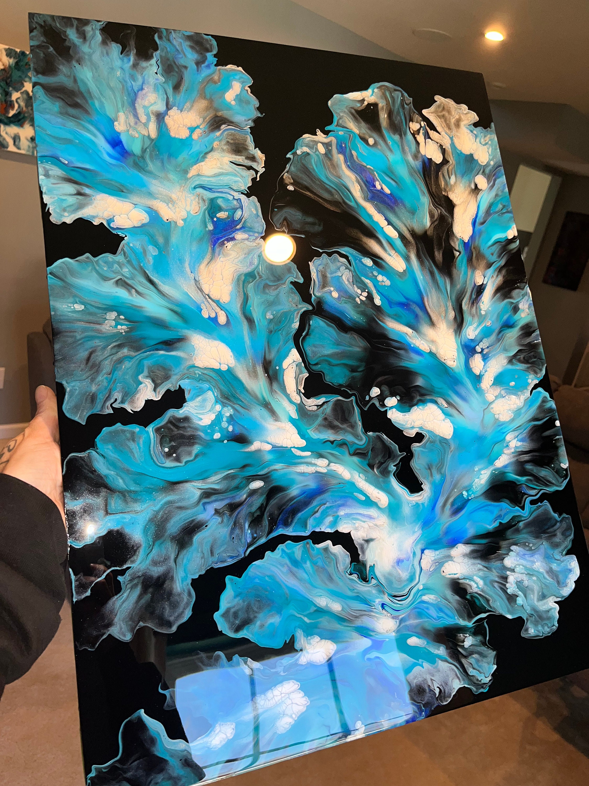 Large Acrylic Dutch Pour Painting - Etsy
