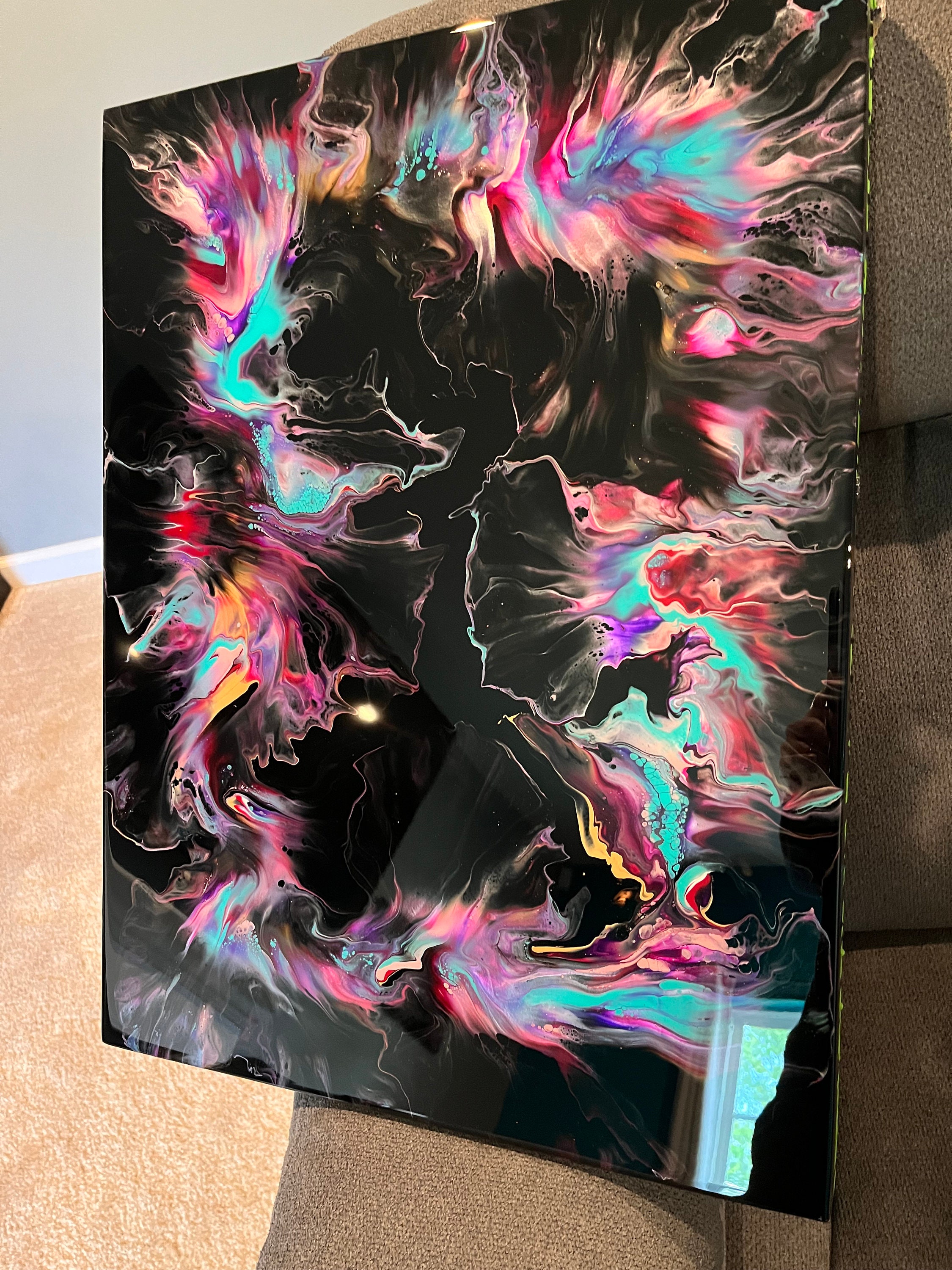 Large Acrylic Dutch Pour Painting - Etsy