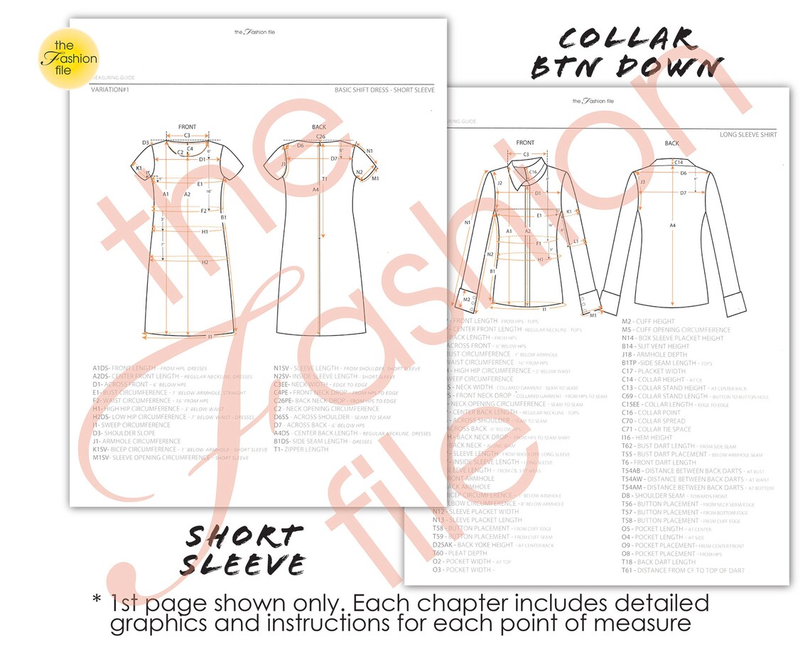 Fashion Tech Pack HOW to MEASURE MANUAL • Learn How to Spec Garments ...