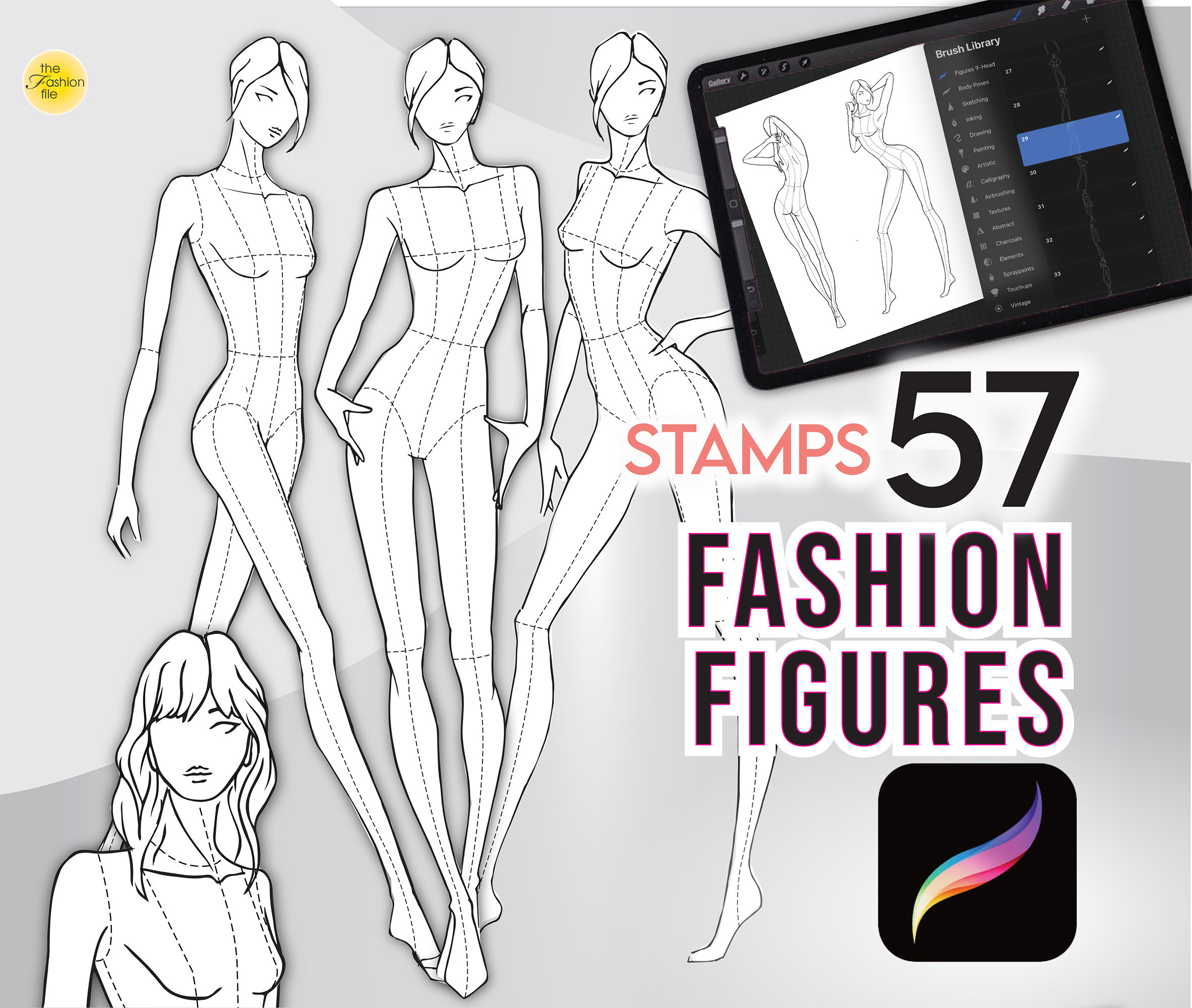 Female Body Sketch For Fashion