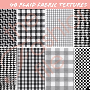 40 PROCREATE PLAID TEXTURES • Procreate Brush Plaid Tartan Checks Houndstooth Argyle Christmas ...