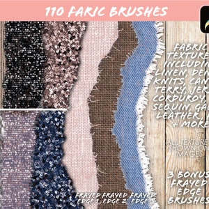 110 PROCREATE FABRIC TEXTURE Brushes Realistic Knits Fishnet Wool ...