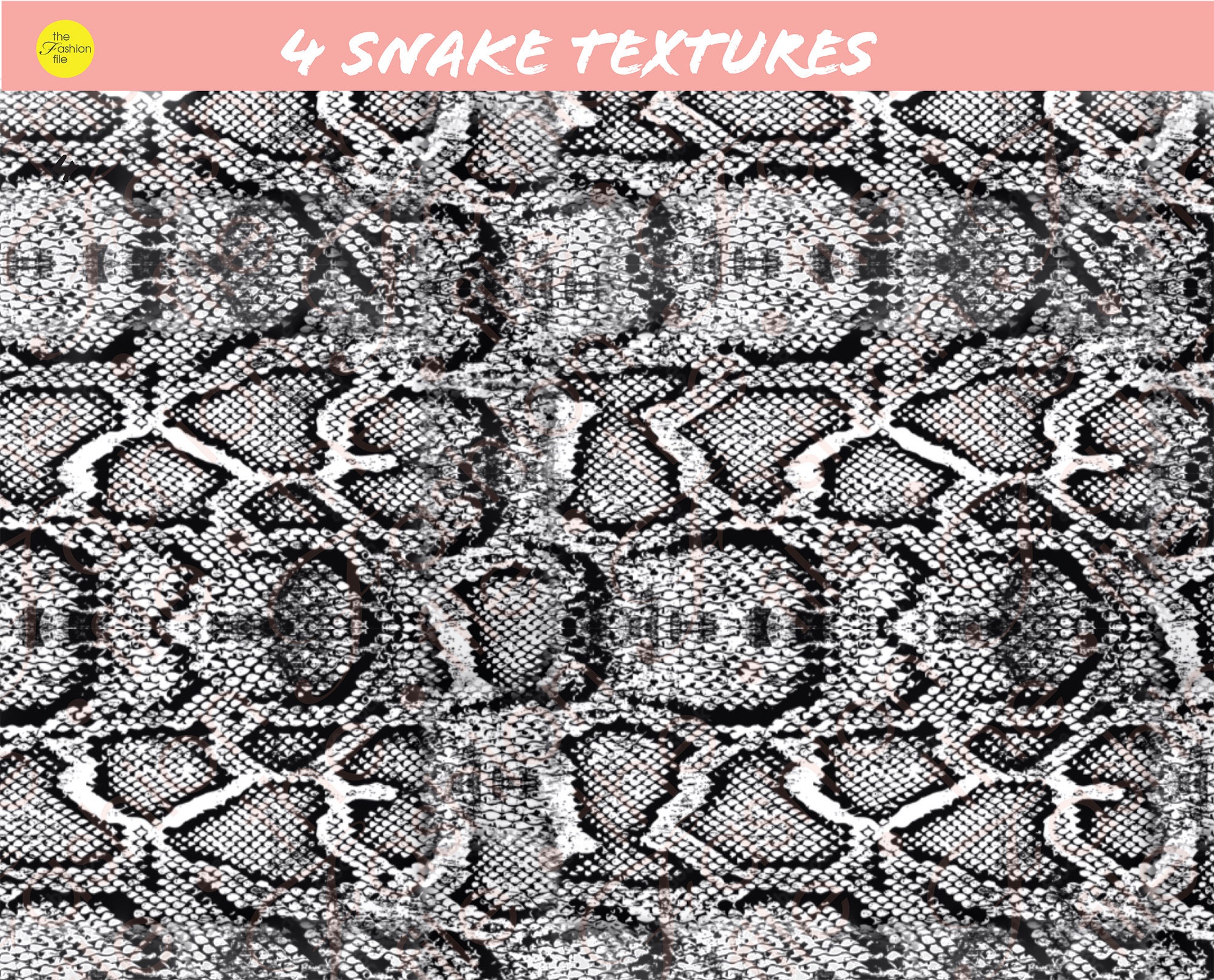 4 PROCREATE SNAKE TEXTURES Brush Reptile Leather Fashion - Etsy