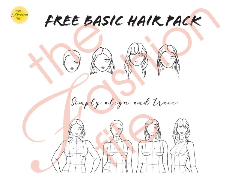 10 STANDARD / REALISTIC Body Fashion Figure Templates • Pdf Ai Png for ...