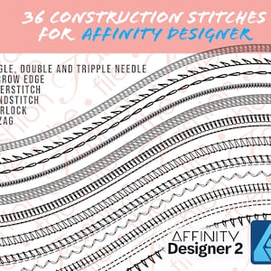 36 AFFINITY Designer2 FASHION BRUSHES • Stitches for Construction Flat ...