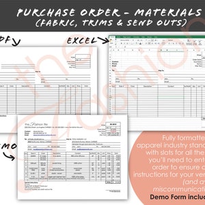Fashion Designer FORMS TEMPLATES Pack • Cost Sheet, Pattern Card ...