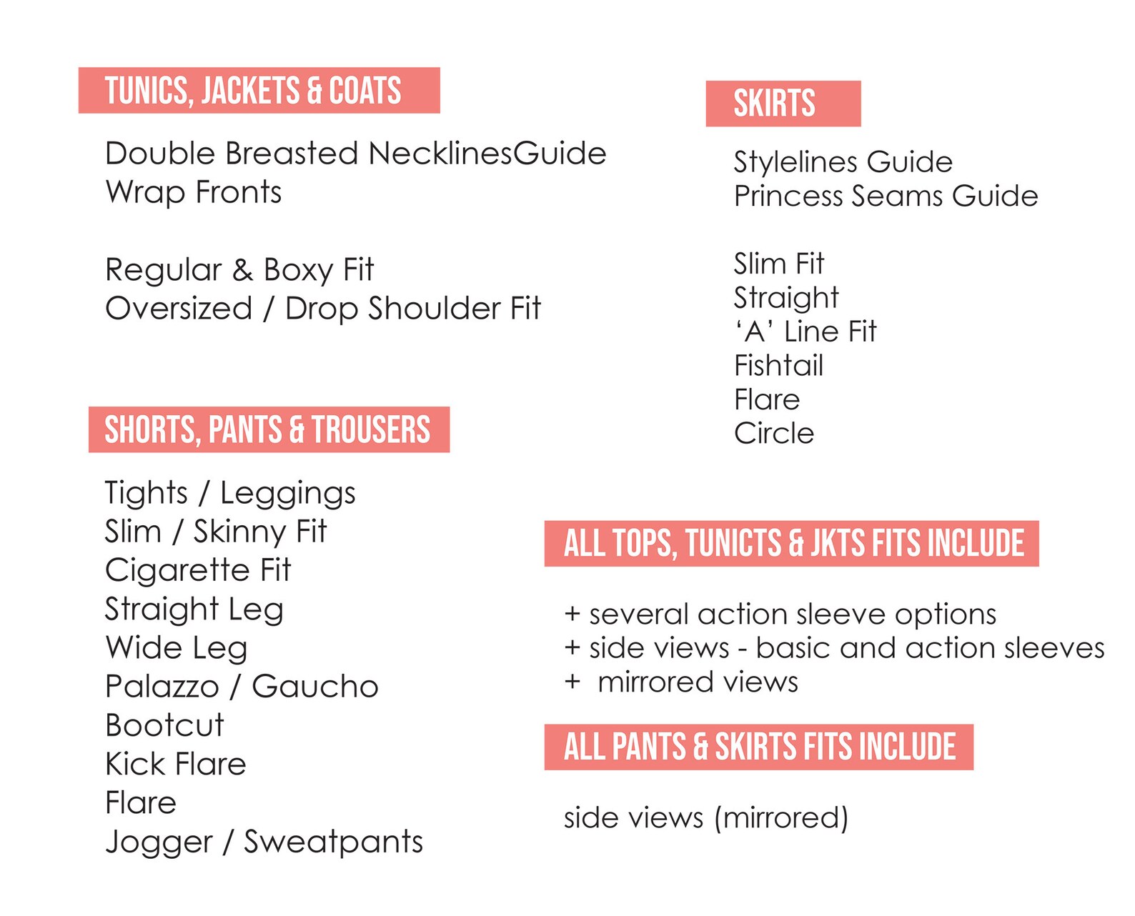 150 FASHION FLATS TEMPLATES • Printable Pdf and Illustrator Ai File ...