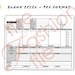 Fashion Design SAMPLE CUT TICKET Form • Formatted for Auto Calculation ...