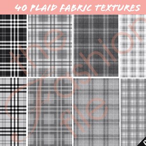 40 PROCREATE PLAID TEXTURES • Procreate Brush Plaid Tartan Checks ...
