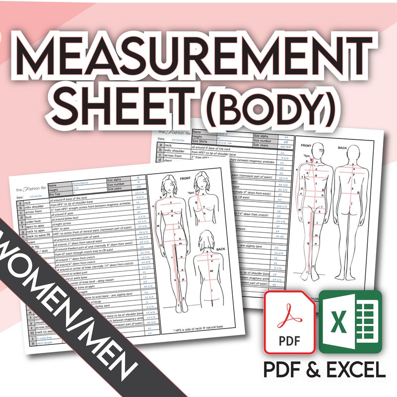 Measurements for Clothing - Etsy