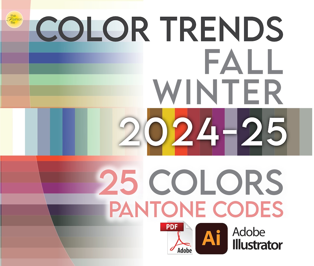 Fashion FALL WINTER 2024/25 COLOR Trend Forecast Report • Pdf & Adobe ...