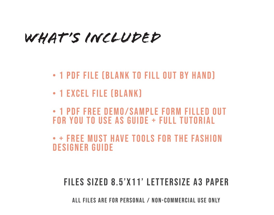 Fashion Design SAMPLE CUT TICKET Form • Formatted for Auto Calculation ...