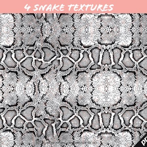 4 PROCREATE SNAKE TEXTURES • Brush Reptile Leather Fashion Clothing ...