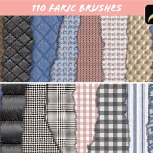 110 PROCREATE FABRIC TEXTURE Brushes Realistic Knits Fishnet Wool ...