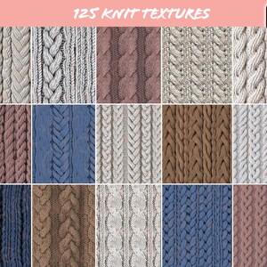 125 PROCREATE KNITTED TEXTURE Brushes • Realistic + Sketch Knits Wool ...