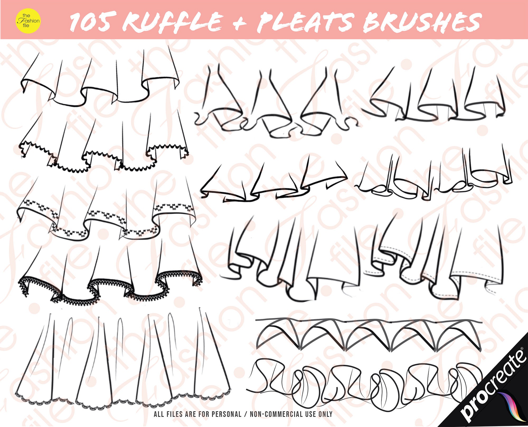 How To Draw Ruffles On Procreate