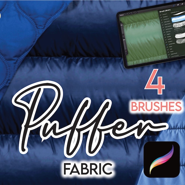 Puffer Jacket Texture Procreate - Etsy