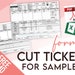 Fashion Design SAMPLE CUT TICKET Form • Formatted for Auto Calculation ...