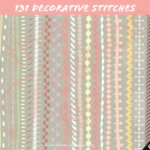 130 PROCREATE STITCHES BRUSHES • Embroidery Fashion Needlework ...