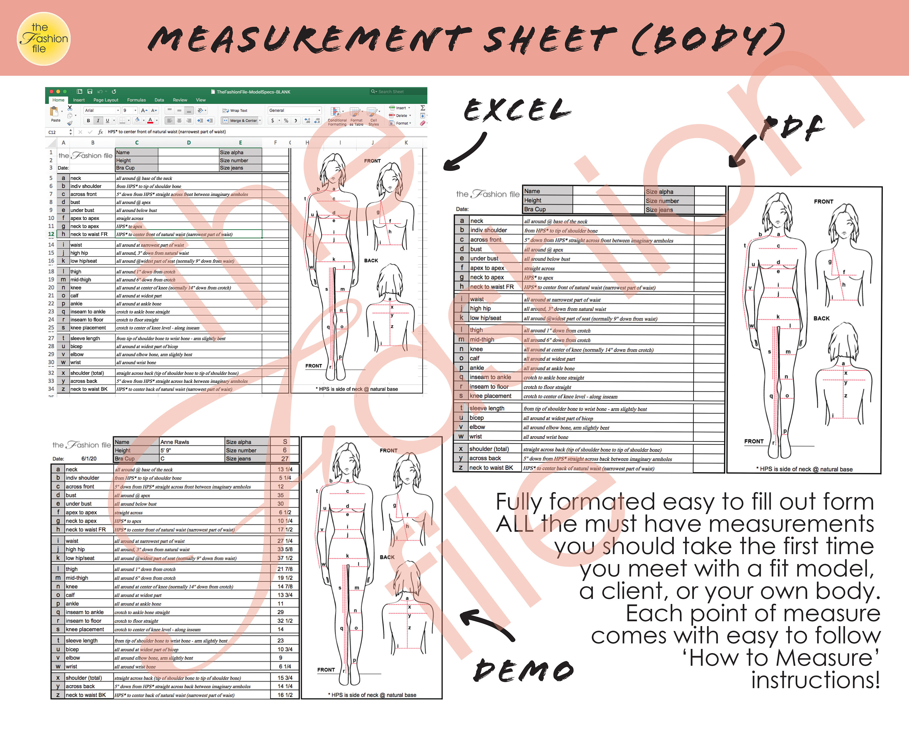 Fashion Designer FORMS TEMPLATES PACK Cost Sheet Pattern | Etsy