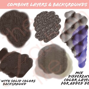 38 PROCREATE LEATHER TEXTURES • Procreate Brush Leather Cow Reptile Crocodile Suede Quilted ...