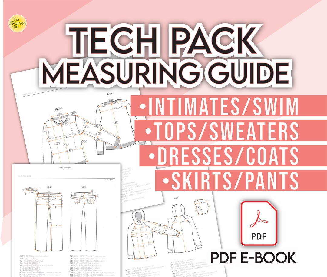 Fashion Tech Pack HOW to MEASURE MANUAL • Learn How to Spec Garments ...