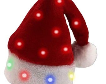 Light up Santa Hat | Etsy