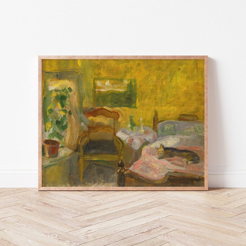 Charming Post Impressionist Oil Painting Large Colourful - Etsy