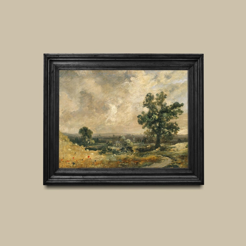 John Constable Landscape Print – Study of an English Countryside Scene ...