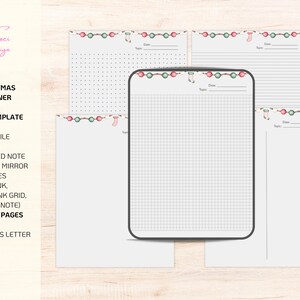 Christmas Planner and Note Template for Christmas Preparation | Instant ...