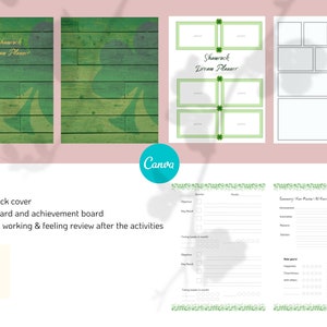 Shamrock Dream Planner Canva Template | Goal Planner, Editable Planner ...