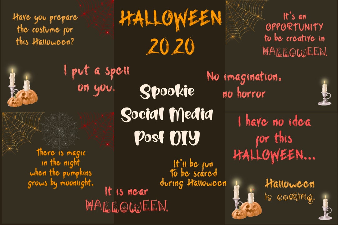 Spookie Social Media Quote & Icono / Instagram Quote, Facebook Post ...