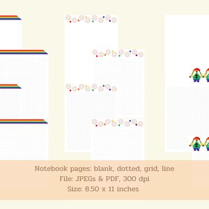 LGBT Nations Printable Set | Journal Pages, Notebook Covers, 8.5x11 ...