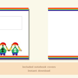 LGBT Nations Printable Set | Journal Pages, Notebook Covers, 8.5x11 ...