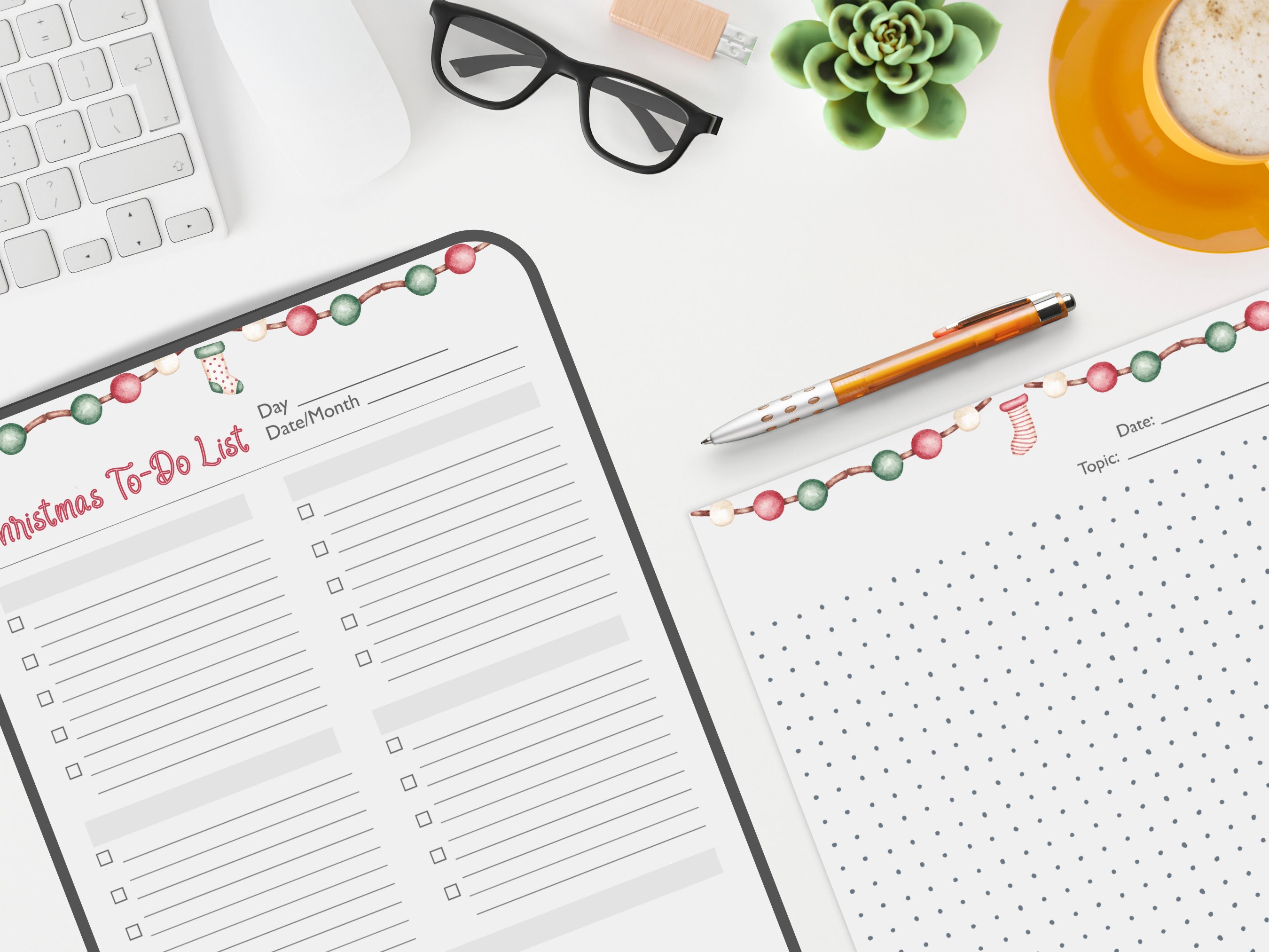 Christmas Planner and Note Template for Christmas Preparation | Instant ...