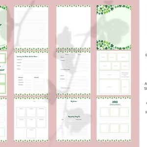 Clover Dream Planner Canva Template | Goal Planner, Editable Planner ...