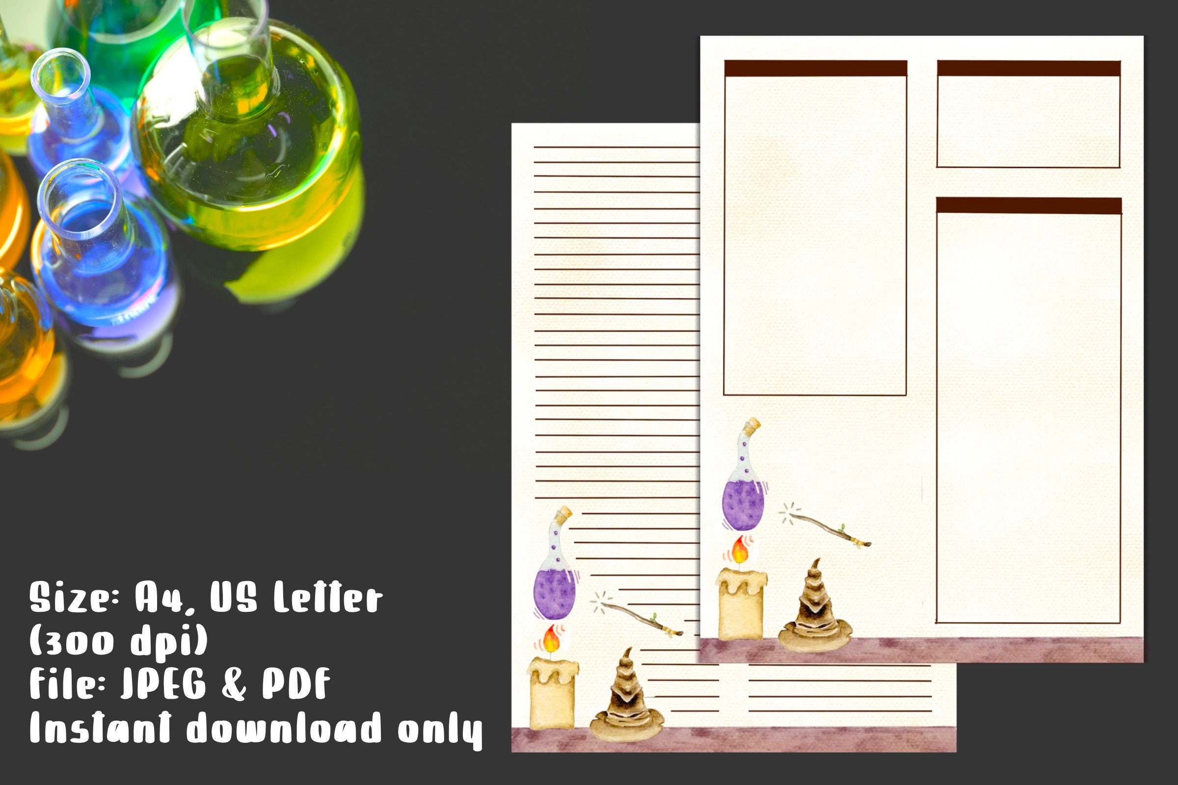 Chemistry Writing Paper | Printable Stationary, Printable Paper ...