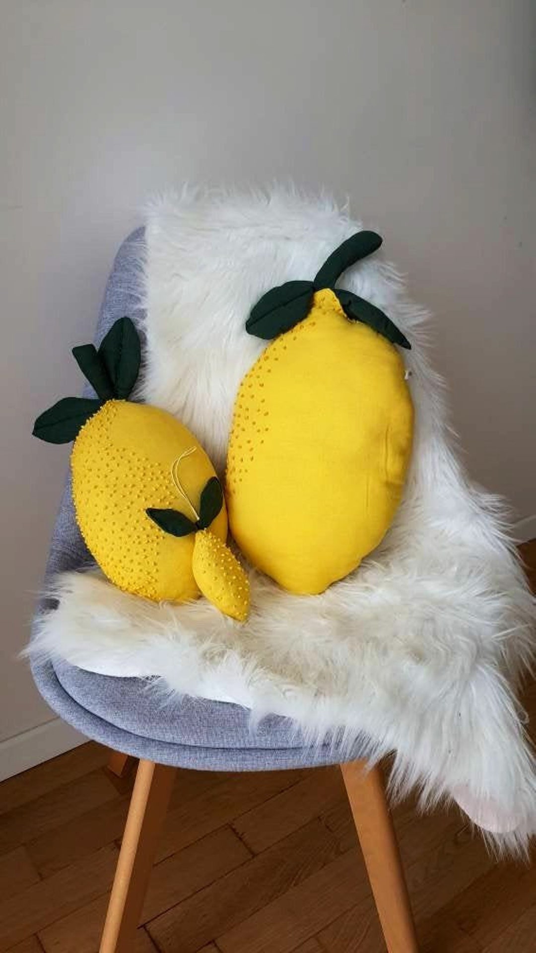 Giant Lemon Plush, Oversized Lime Pillow, Plush Fruit, Lemon Pillow ...