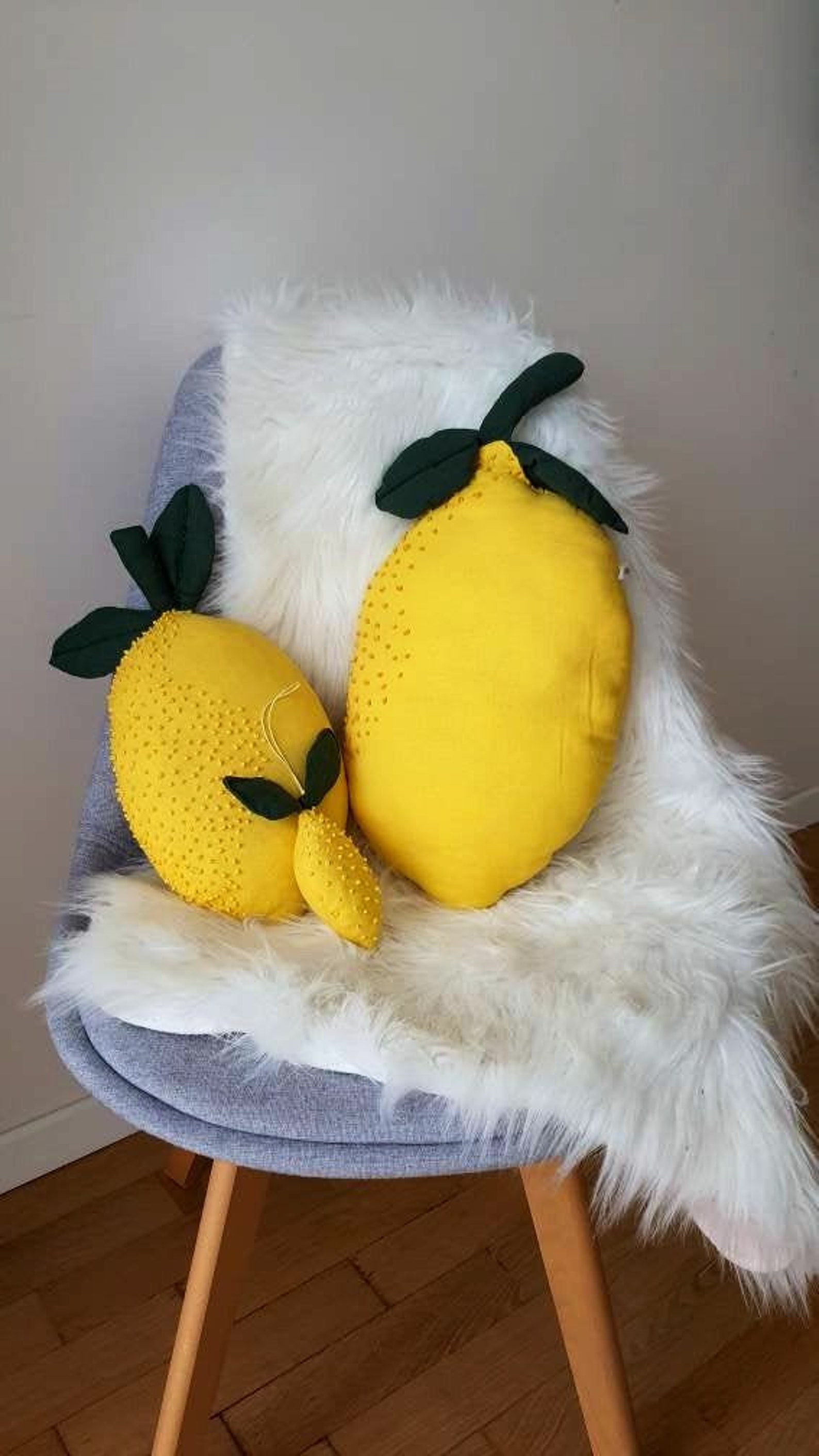 Giant Lemon Plush, Oversized Lime Pillow, Plush Fruit, Lemon Pillow ...
