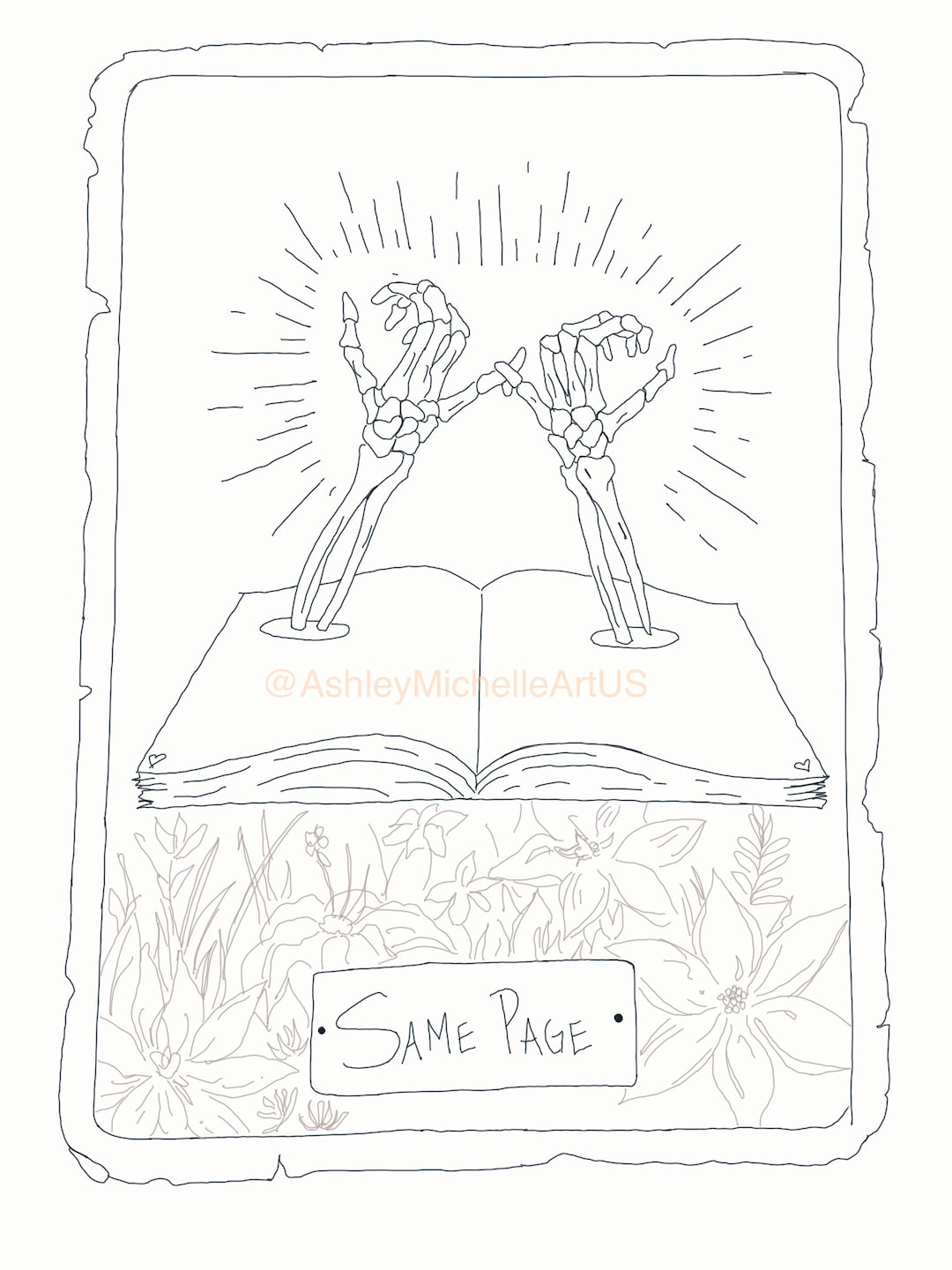 Same Page, White — Digital Print - Etsy