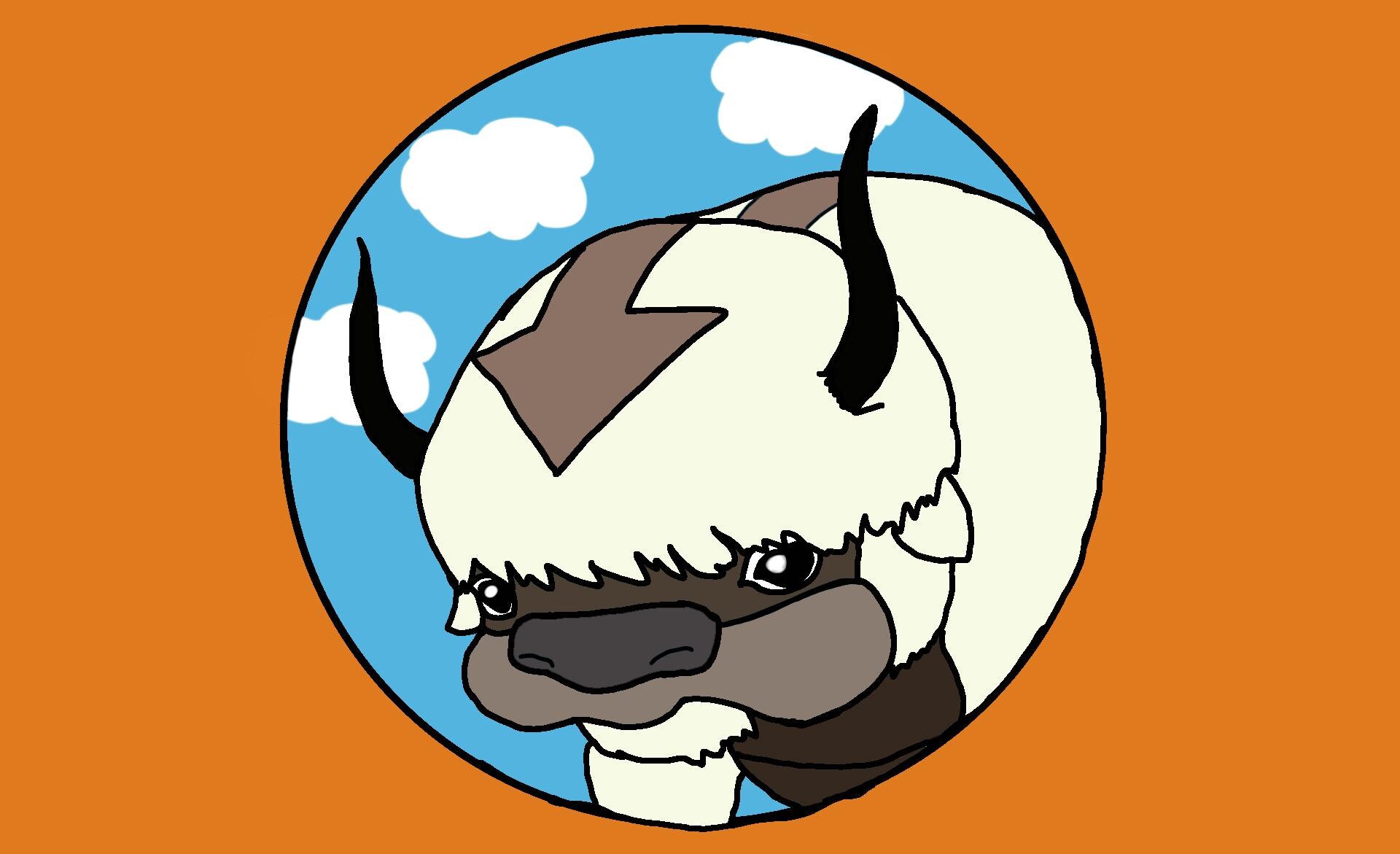 ATLA Appa Art Print Fanart Avatar the Last Airbender | Etsy Hong Kong