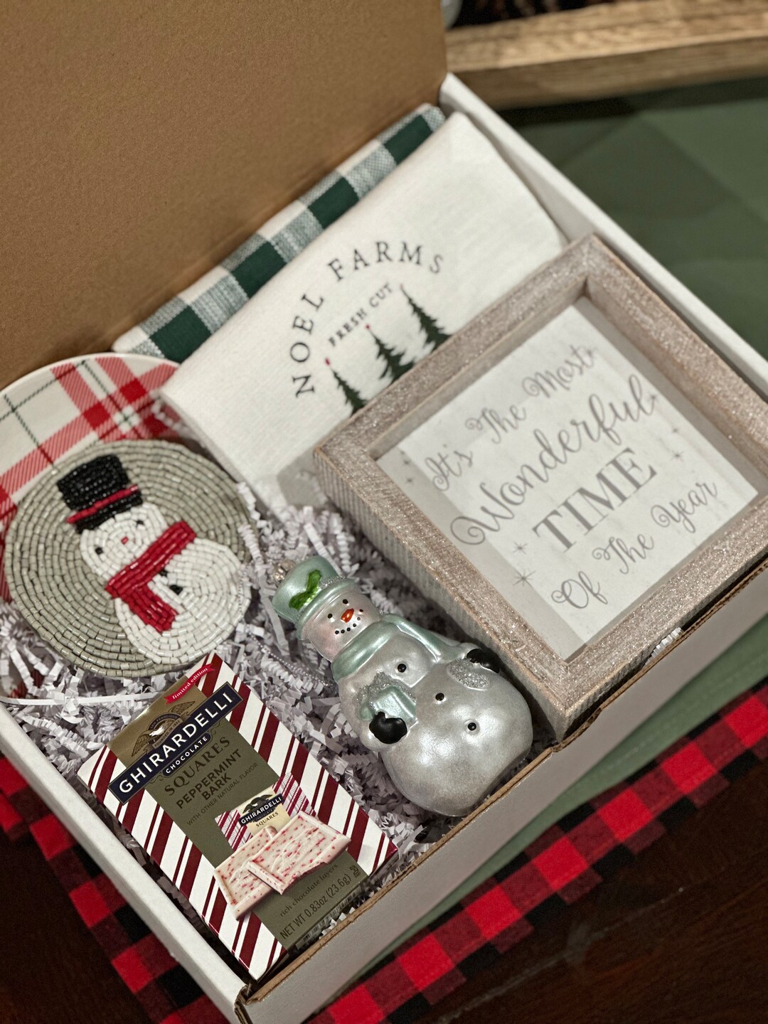 Snowman Christmas Theme Box - Etsy
