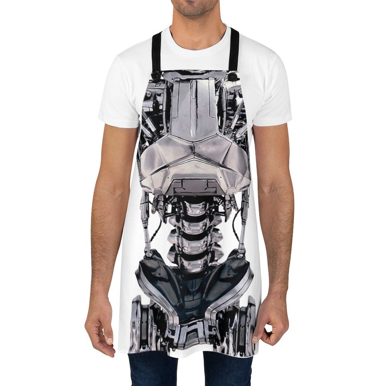 Terminator Endoskeleton Chef Apron: Sci-fi Cooking Gift, Robot Gag Gift ...