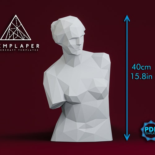 Venus Paper Sculpture Papercraft DIY Low Poly Sculpture - Etsy