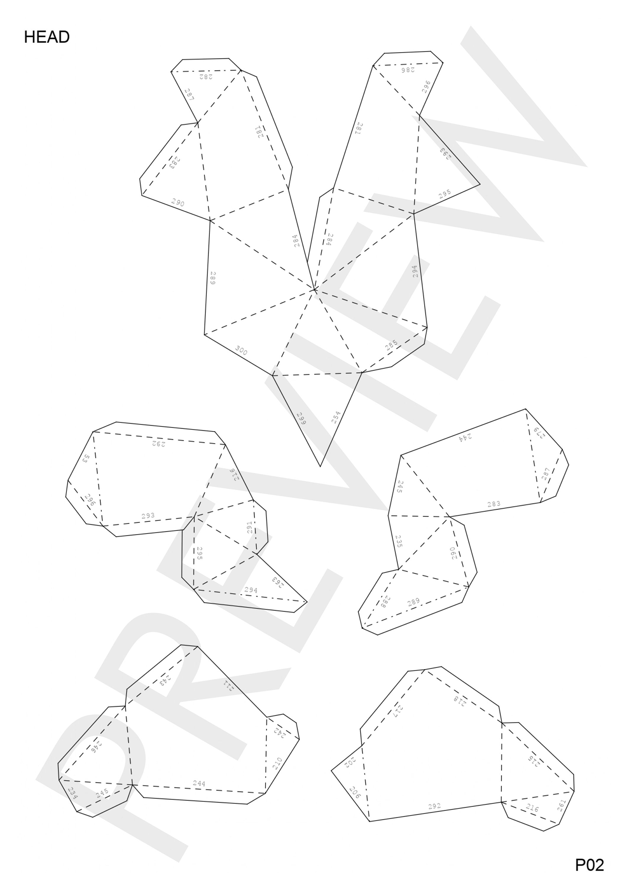 DIY 3D Mew Pokemon Paper Model Low Poly Pokemon DIY Paper 3D | Etsy