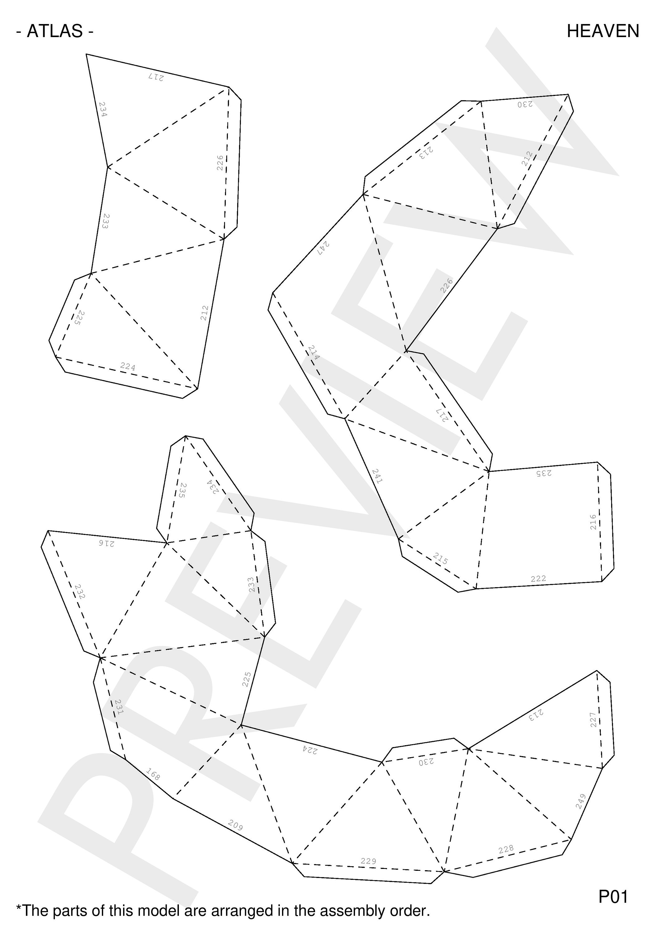 DIY 3D Atlas Paper Model Low Poly Sculpture DIY Paper 3D - Etsy