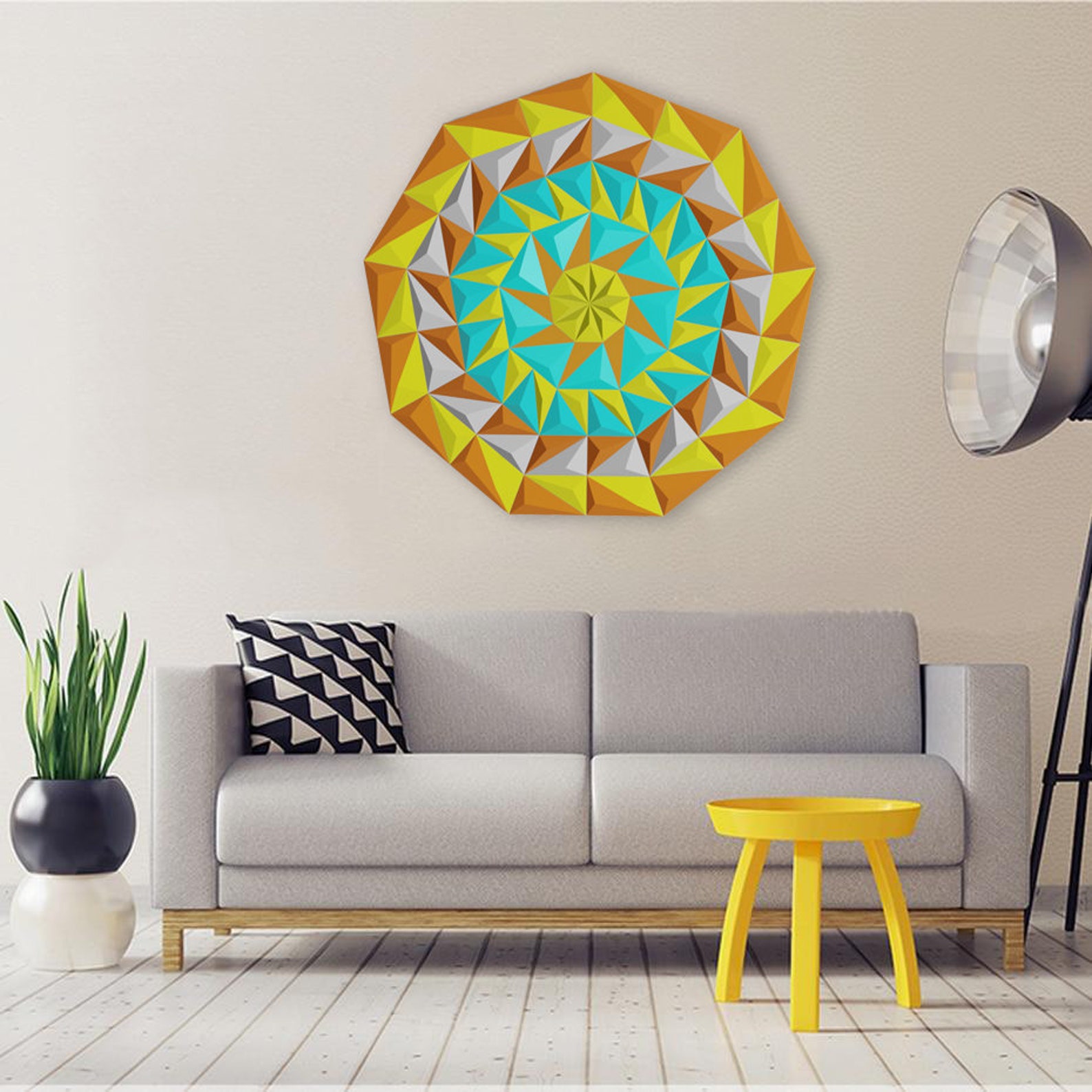 DIY 3D Mandala unica Dos Papercraft Printable | Etsy