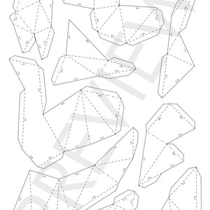 DIY 3D Cat Paper Model, Low Poly Animal, DIY Paper 3D Art, Printable 3D ...